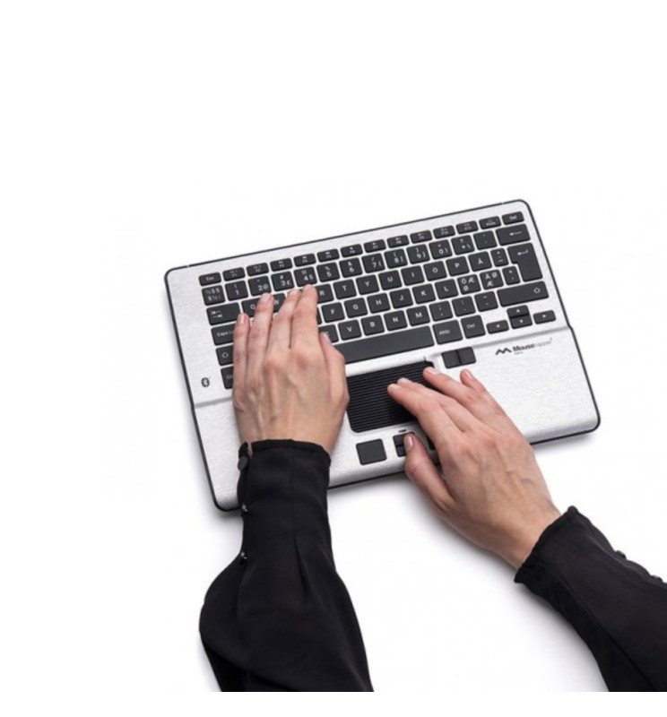 Alpha | Clavier filaire et sans fil avec souris centrale intégrée ...